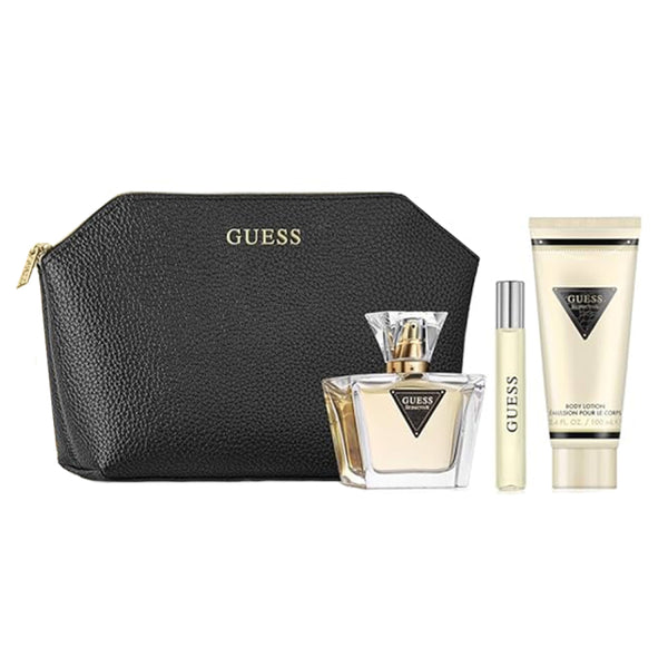 GUESS SEDUCTIVE (W) SET EDT 75ML + EDT 15ML + BL 100ML + POUCH ...